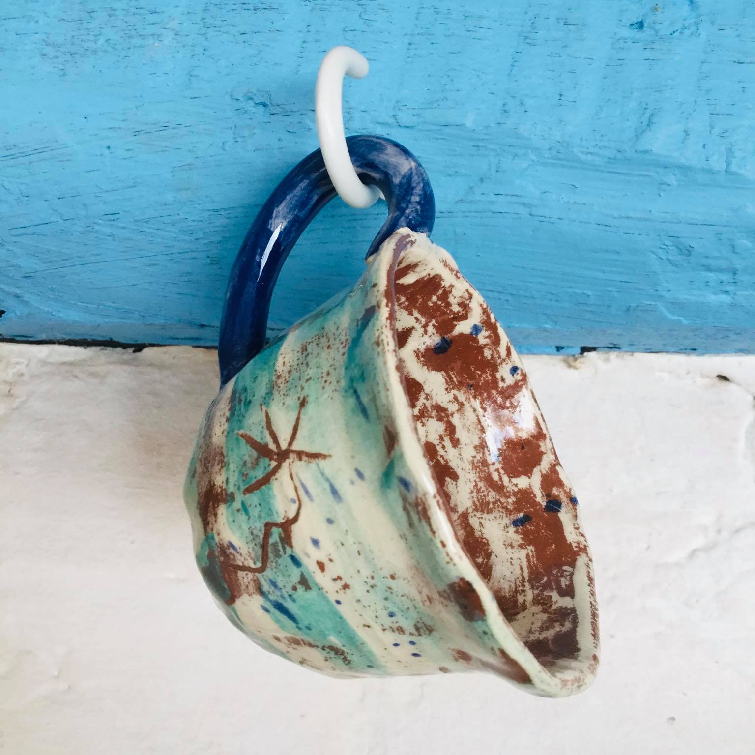 Dinky Espresso Coffee Cup in Teal | Sarah Monk Ceramics